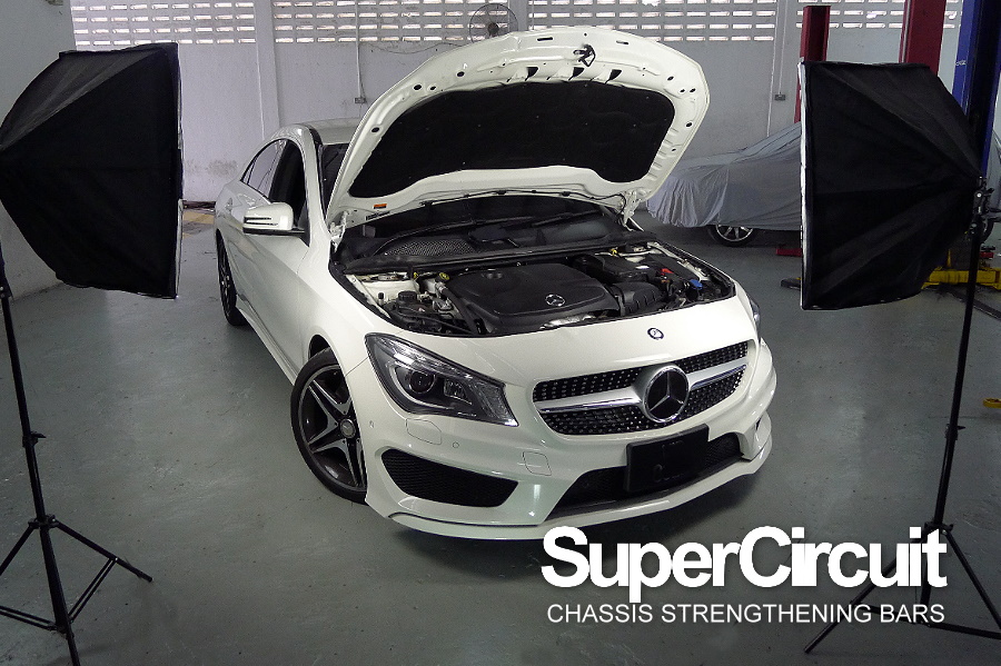SUPERCIRCUIT CHASSIS STRENGTHENING BARS: Mercedes Benz CLA 250 Front ...
