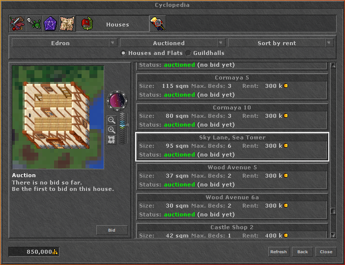 Novos Recursos das Houses - Tibia Life