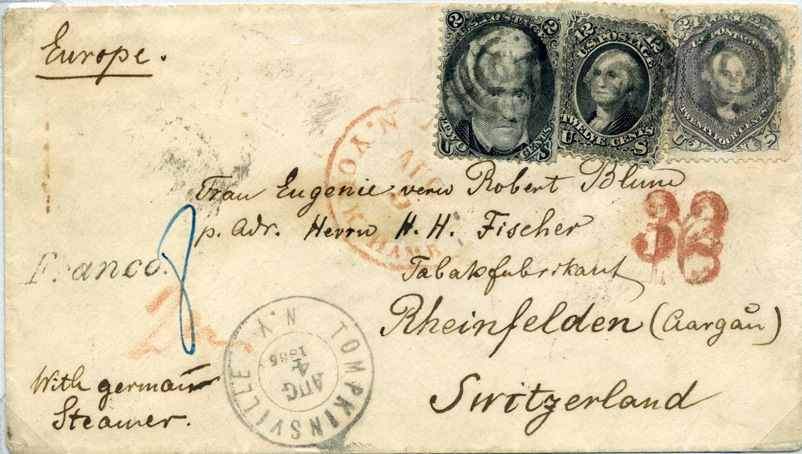 GFF Postal History: Let's Send a Letter to Switzerland - Postal History ...