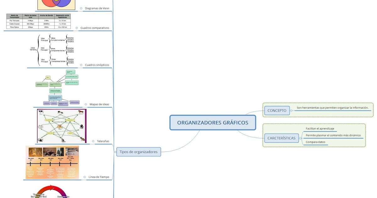 TIC EN LAS MATEMÁTICA : ORGANIZADORES GRÁFICOS