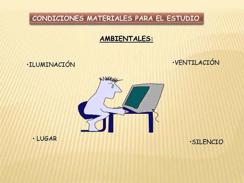 Taller de técnicas y habilidades de aprendizaje. Juanelo: Condiciones ...