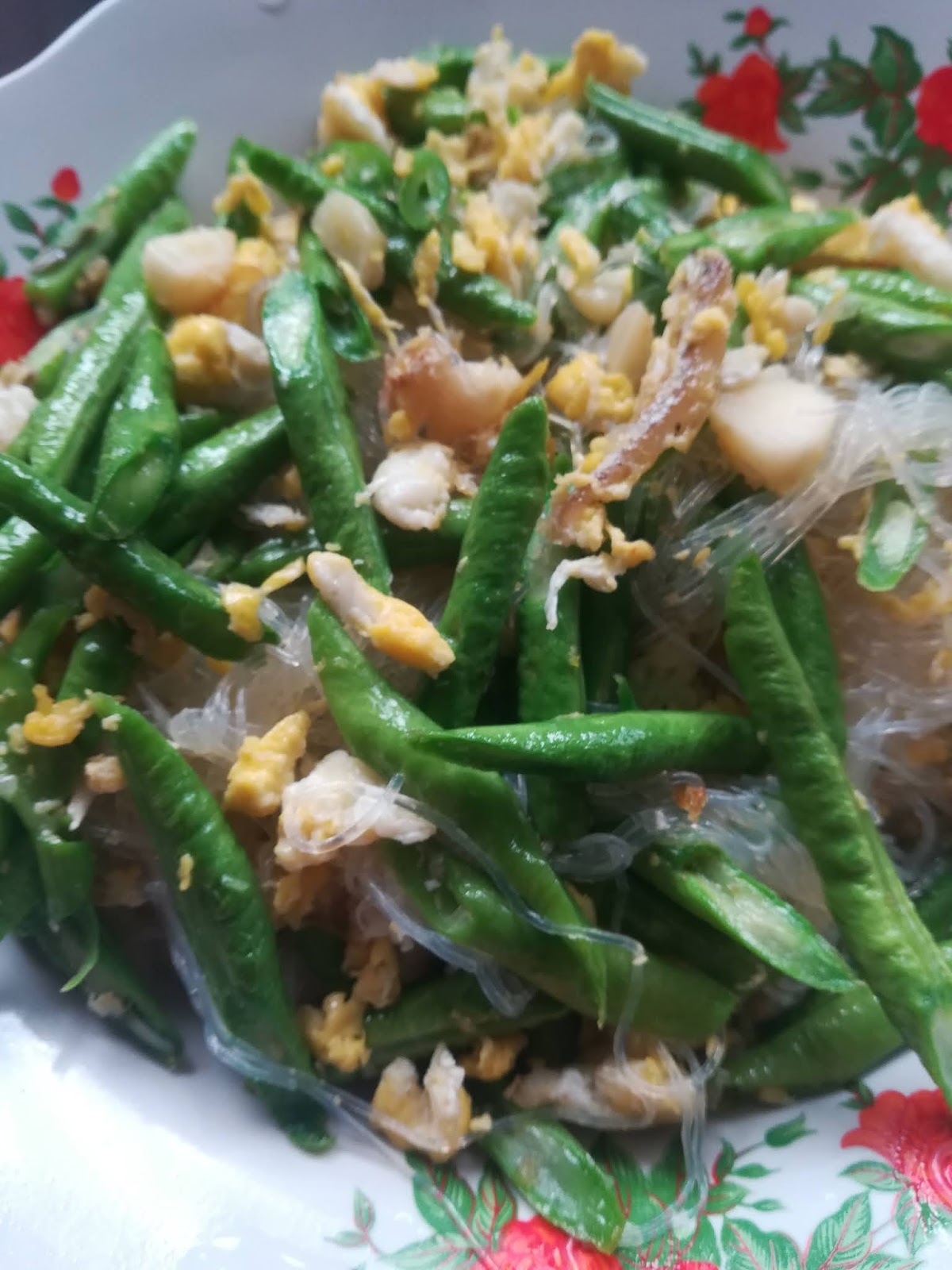 Resipi sayur kacang panjang dengan suun telur | Me n myself