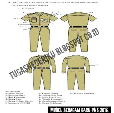 Info Lengkap Seragam Baru PNS Menurut Permendagri Nomor 6 Tahun 2016 ...