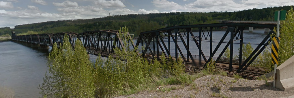 Industrial History: CN Strauss Direct Lift Bridge over Fraser River in ...
