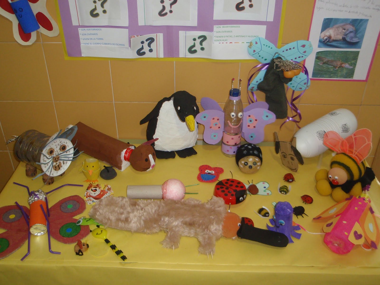 Gatos con material reciclado - Imagui