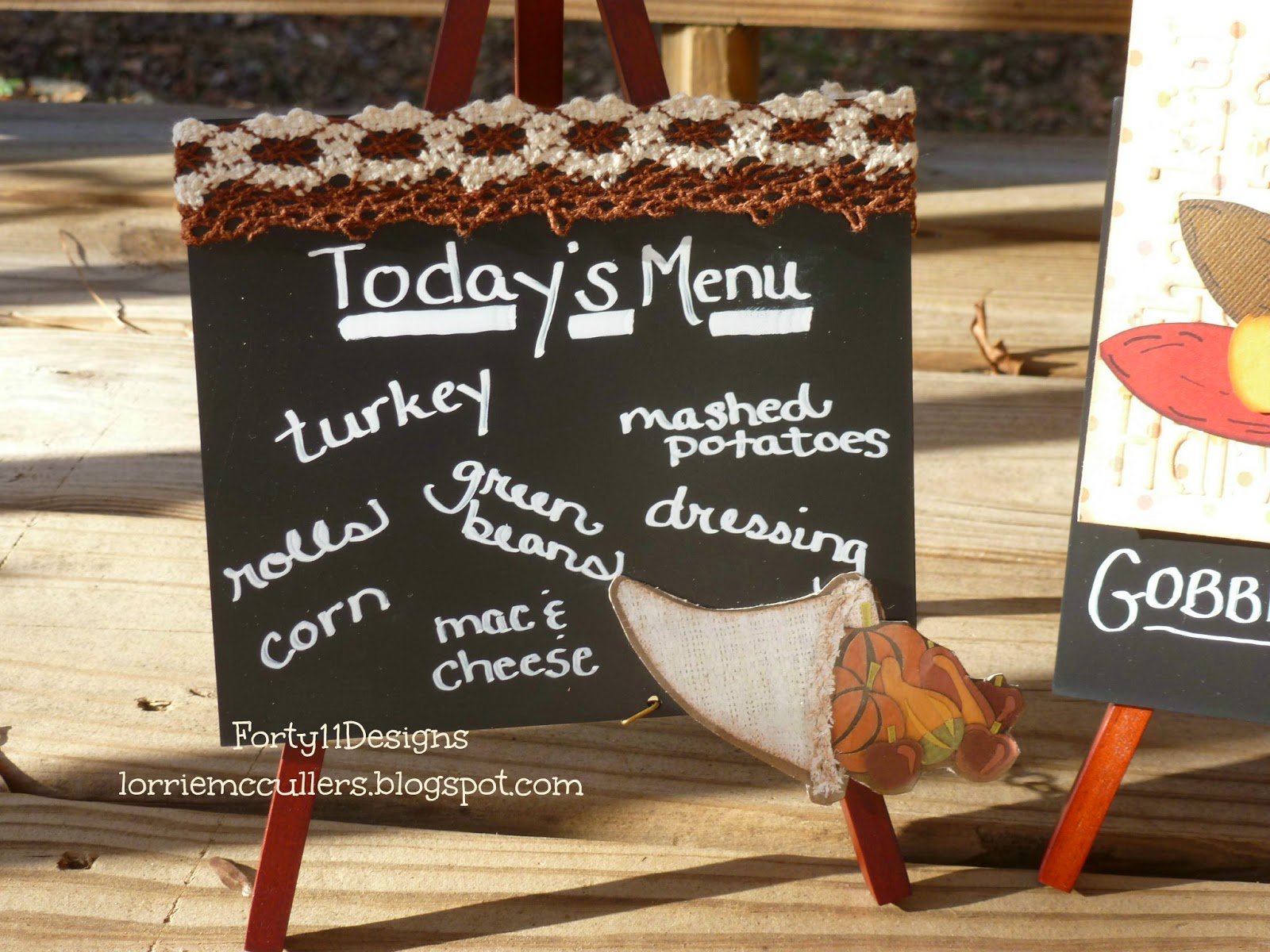 Forty11 Designs: Gobble 'Til Ya Wobble Chalkboard Signs