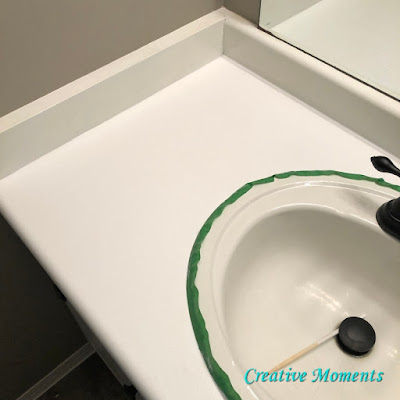 White Mica Rustoleum Countertop Transformation