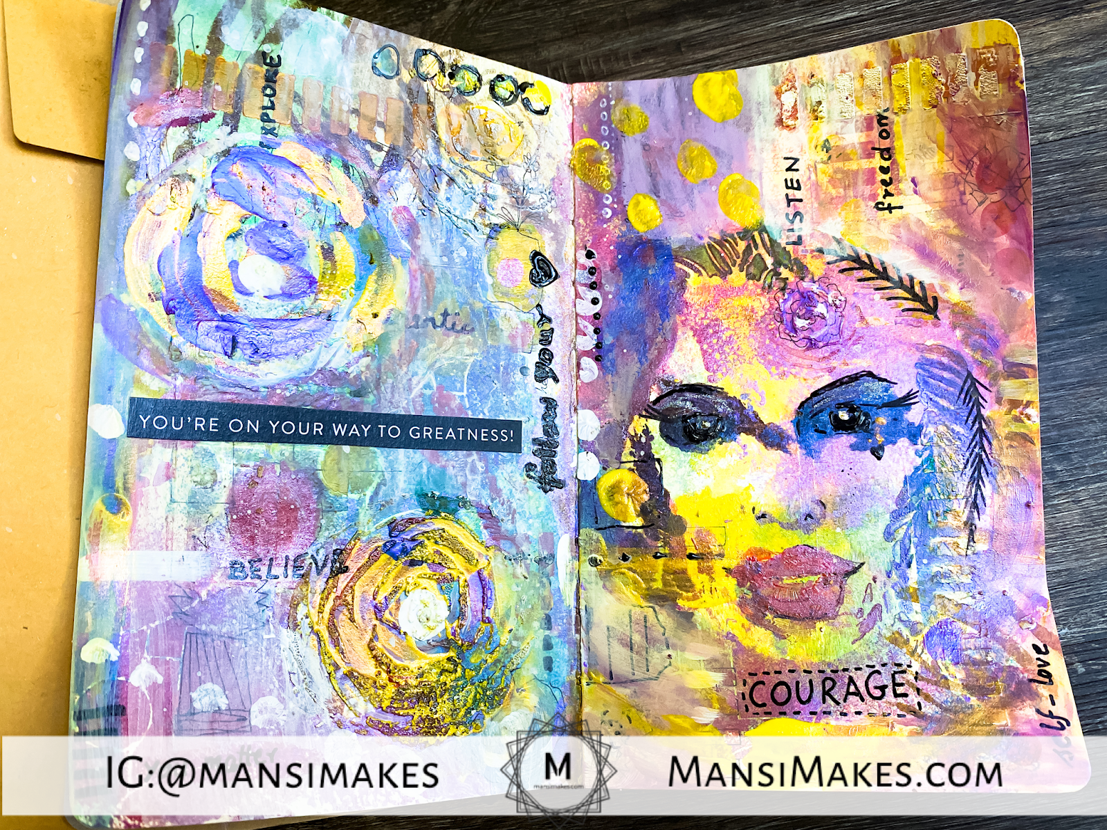 StencilGirl Talk: Mixed Media Art Journaling with StencilGirl® Products