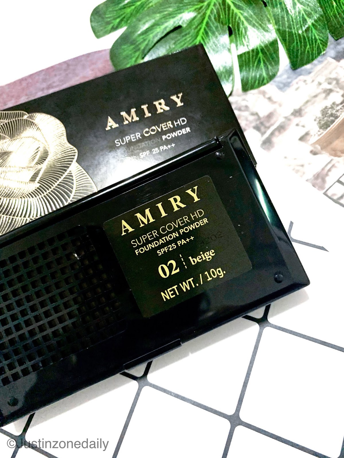 AMIRY Foundation Powder แป้งพัฟคุมมัน ปกปิดเนียนสนิท ไม่ต้องง้อรองพื้น