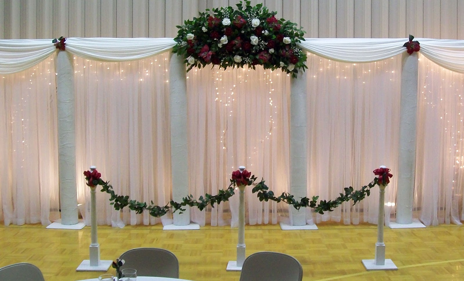 I Do... Weddings: Columns & Sheers backdrop