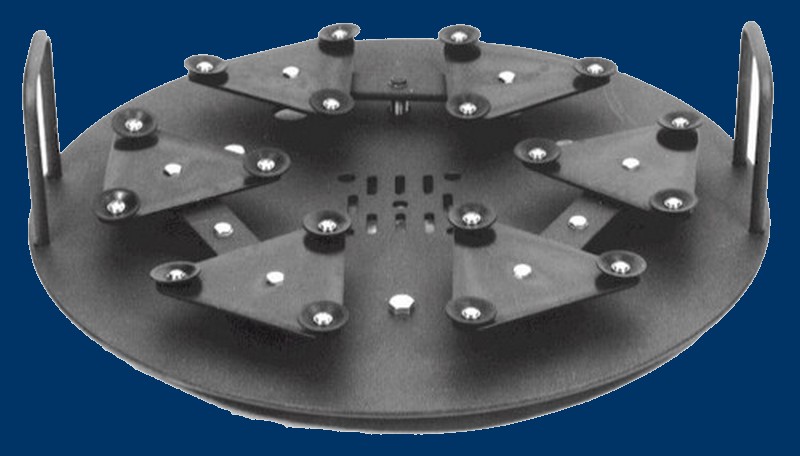 Fullerscopes Telescope Mountings: 10" f/8 "Plop" mirror cell design.