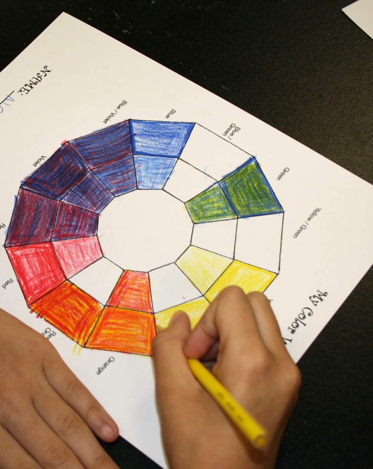 Lines, Paper and Everything Else Art Blog: Color Theory Lessons and The ...