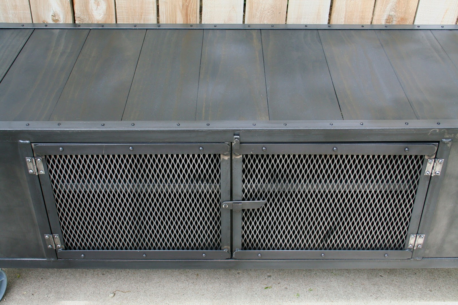 Real Industrial Edge Furniture llc: Custom industrial scrap metal cabinet