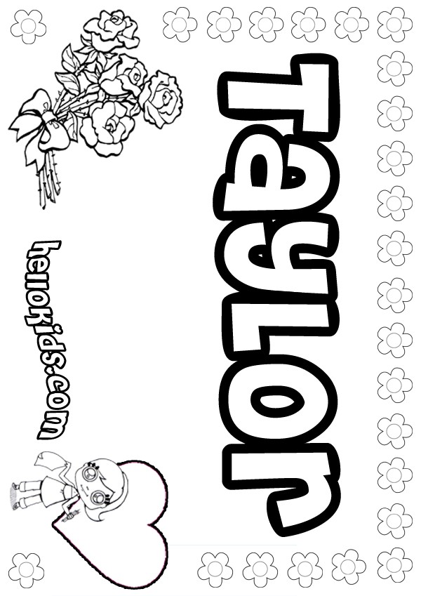 Taylor Coloring Pages ~ Coloring Print