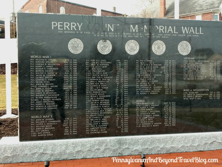 Pennsylvania & Beyond Travel Blog: Perry County Memorial Wall Honors ...