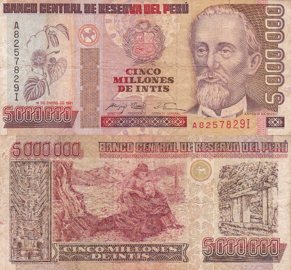 MI COLECCIÓN DE MONEDAS Y BILLETES: PERU - INTIS (1985 - 1991)