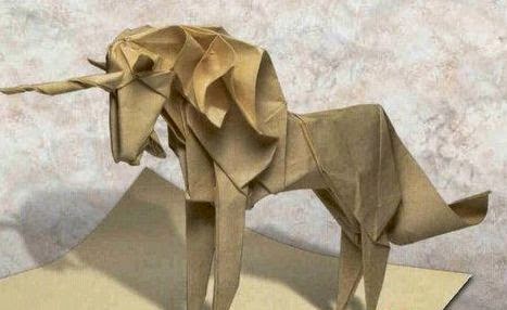 Origami Unicorn instructions ~ art and craft projects easy