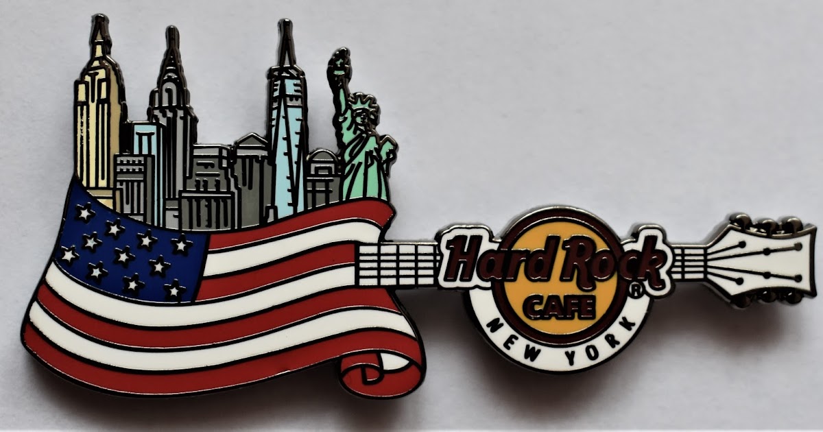 Hard Rock Cafe (HRC) Pins, Guitar Pins and Caps: New York
