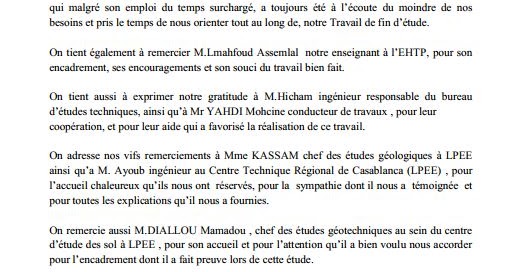 remerciement rapport de projet de fin d'étude pdf