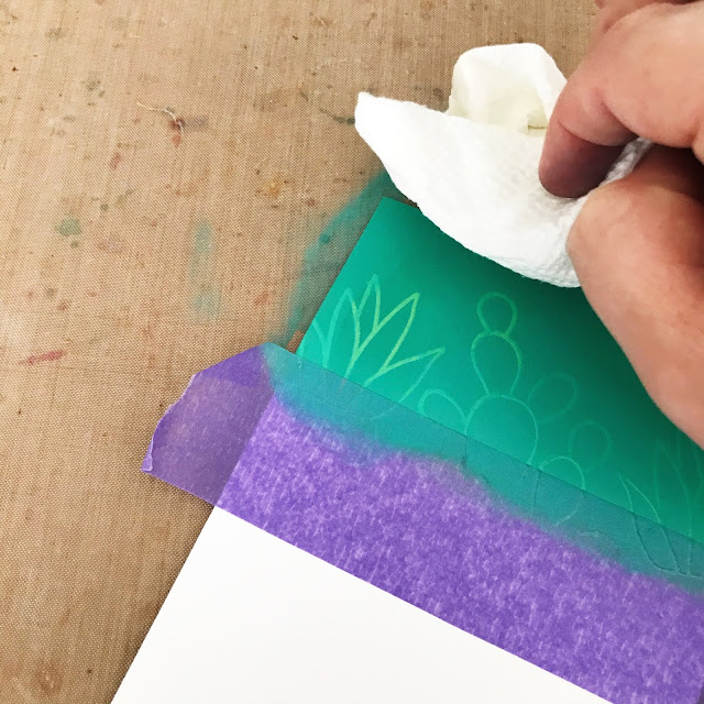 carly tee: how to make easy emboss resist cards with reverse confetti