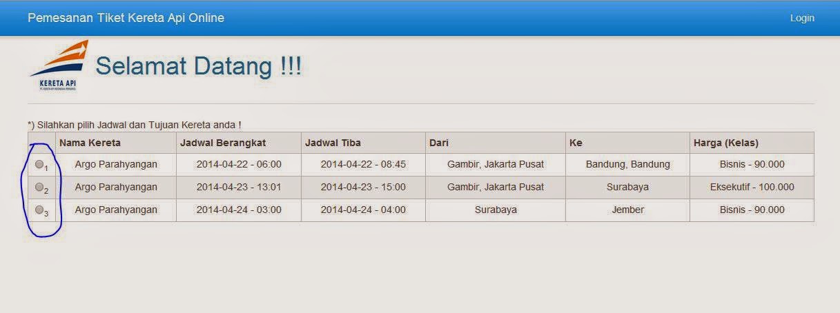 Membuat Pemesanan Tiket Kereta Api Online dengan PHP dan MySQL - SCRIPT PHP