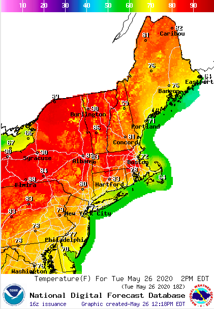 Addison County Weather Watchers: The Ocean Effect