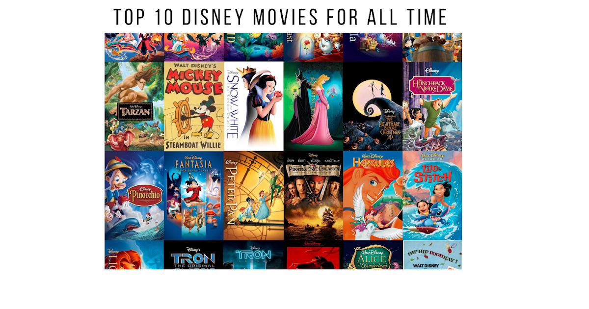 TOP 10 DISNEY MOVIES LIST FOR ALL TIME