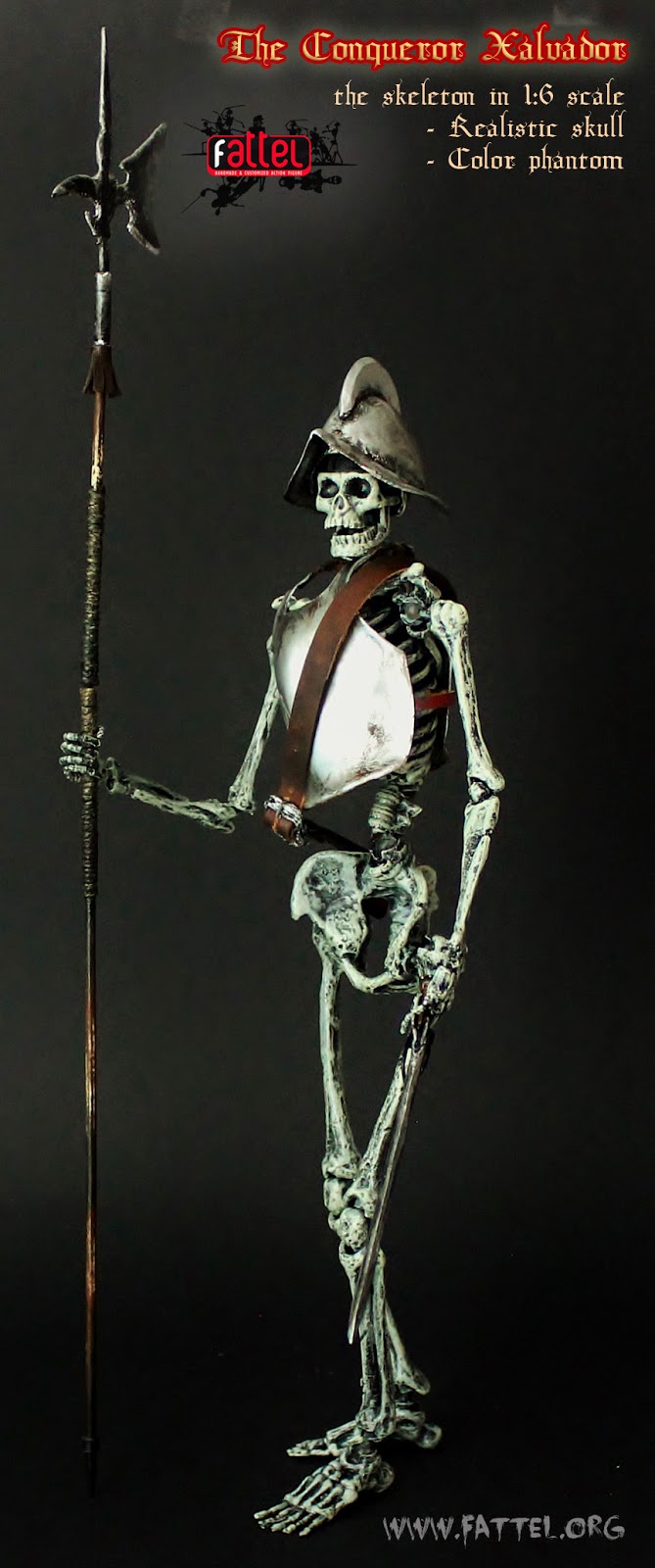 Action figure skeleton by Fattel: the skeleton in 1:6 scale The ...