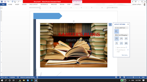 Front Page in MS Word