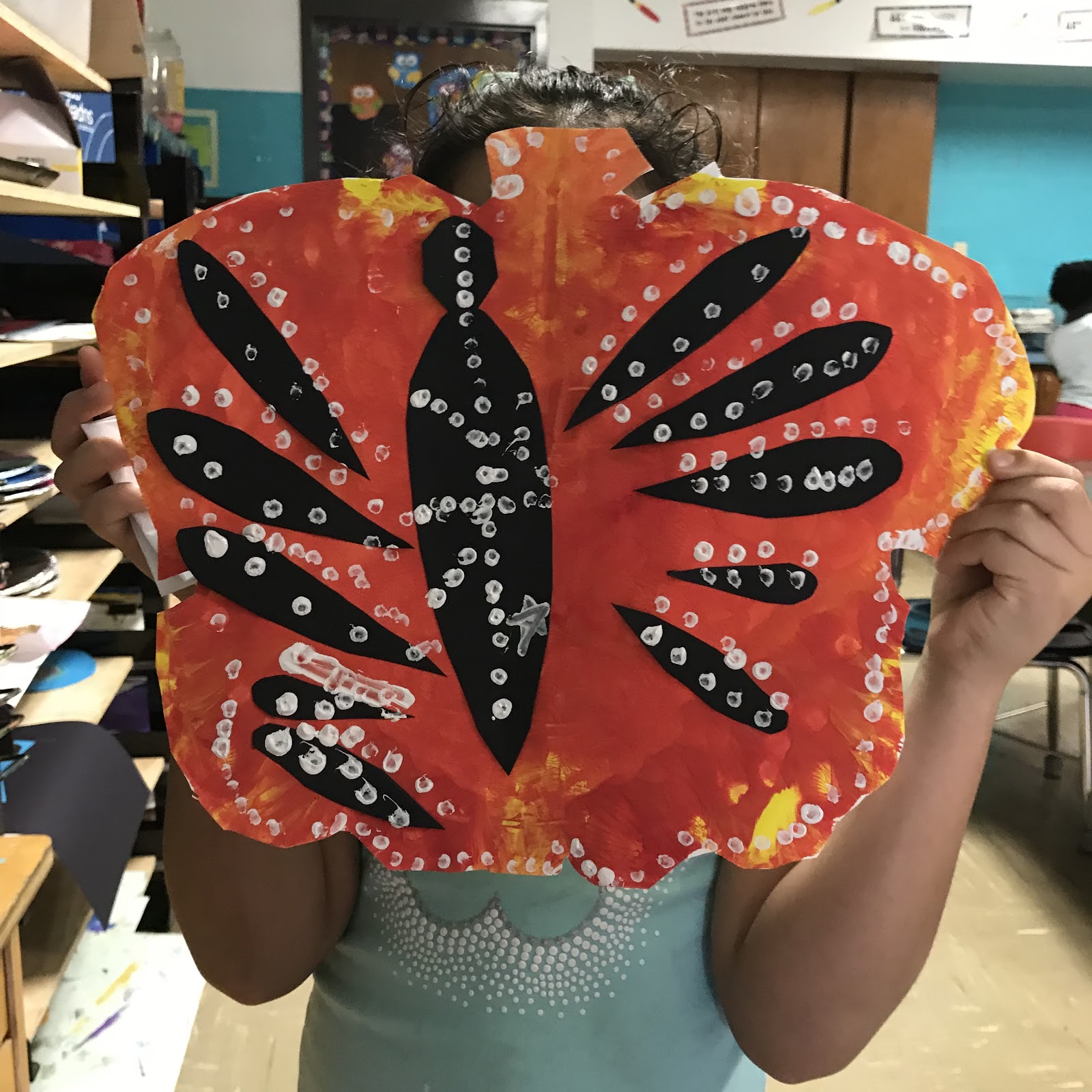Elements of the Art Room: Kindergarten Symmetrical Monarch Butterflies