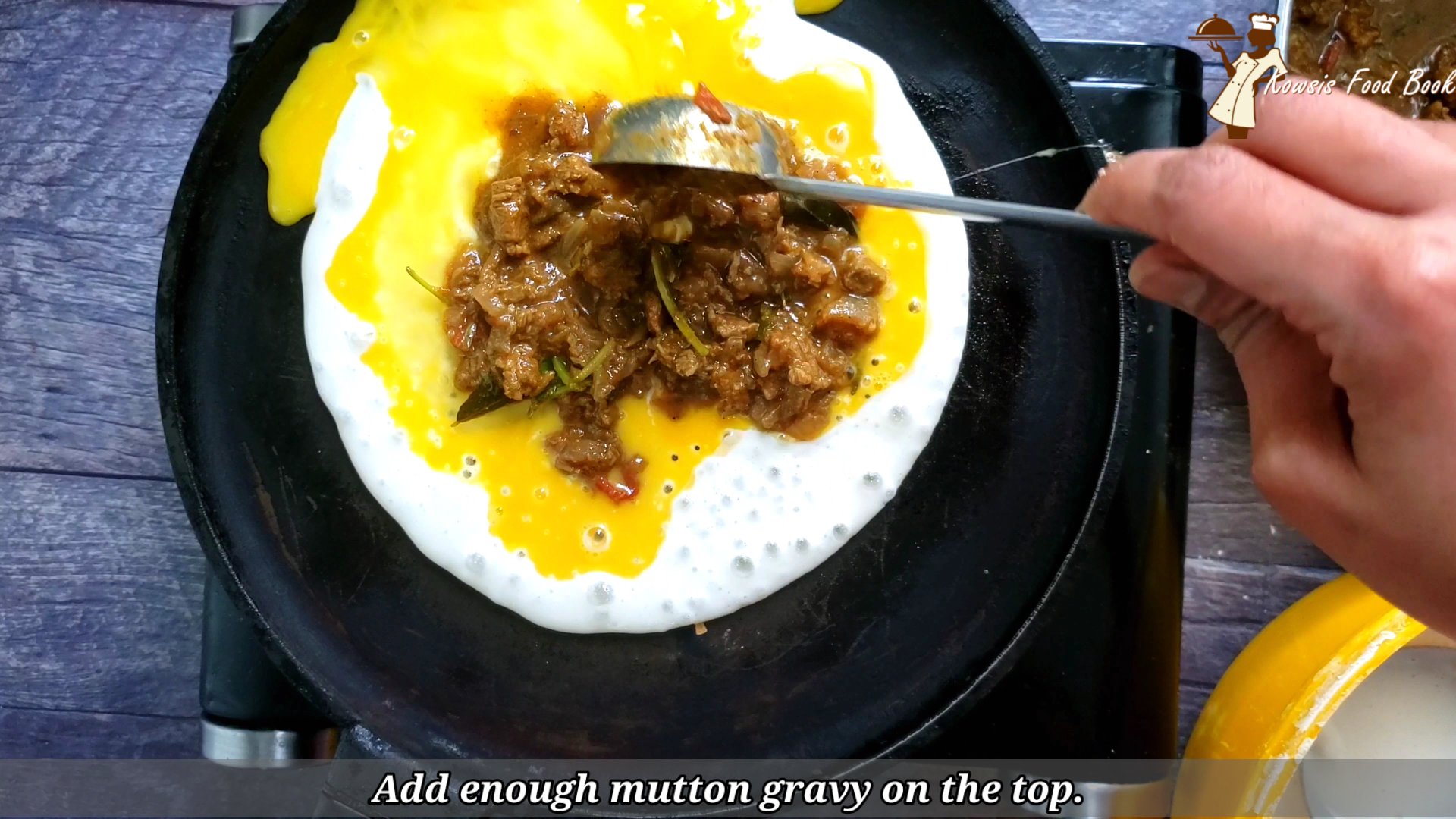 Mutton Kari Dosa Recipe | Mutton Kheema Dosa - Kowsisfoodbook | Easy ...
