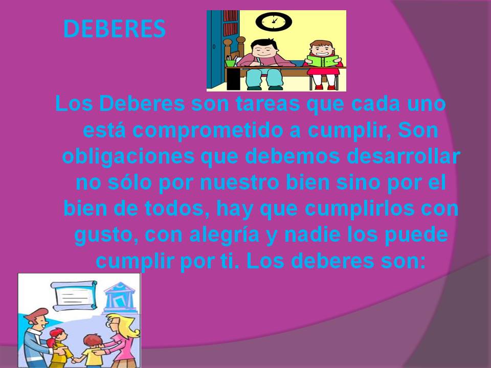 Deberes y derechos imagenes - Imagui