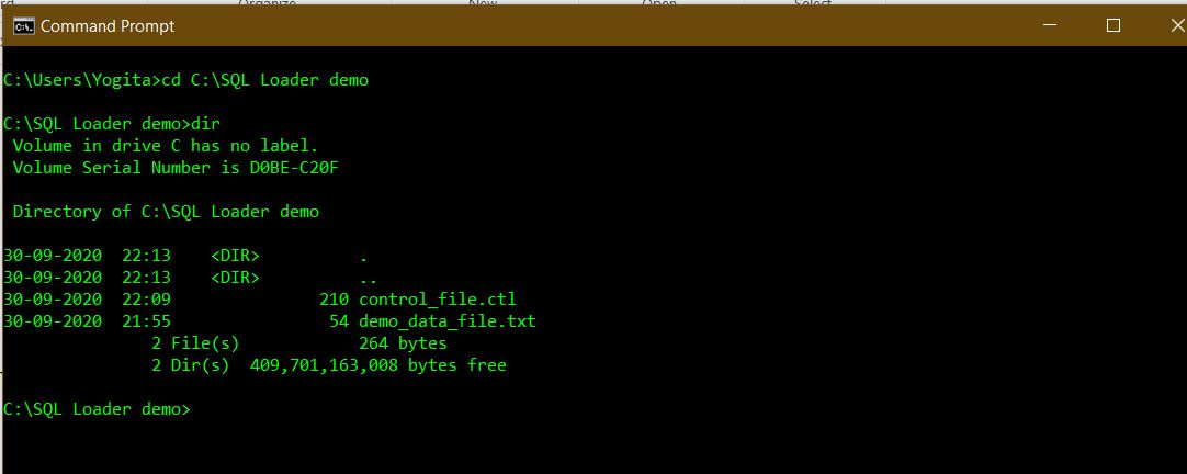 Load The Data Into Oracle Database Using Sql Loader