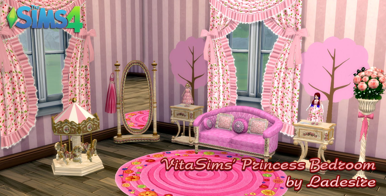 Ladesire's creative corner): TS4 - VitaSims’ Princess Bedroom by Ladesire