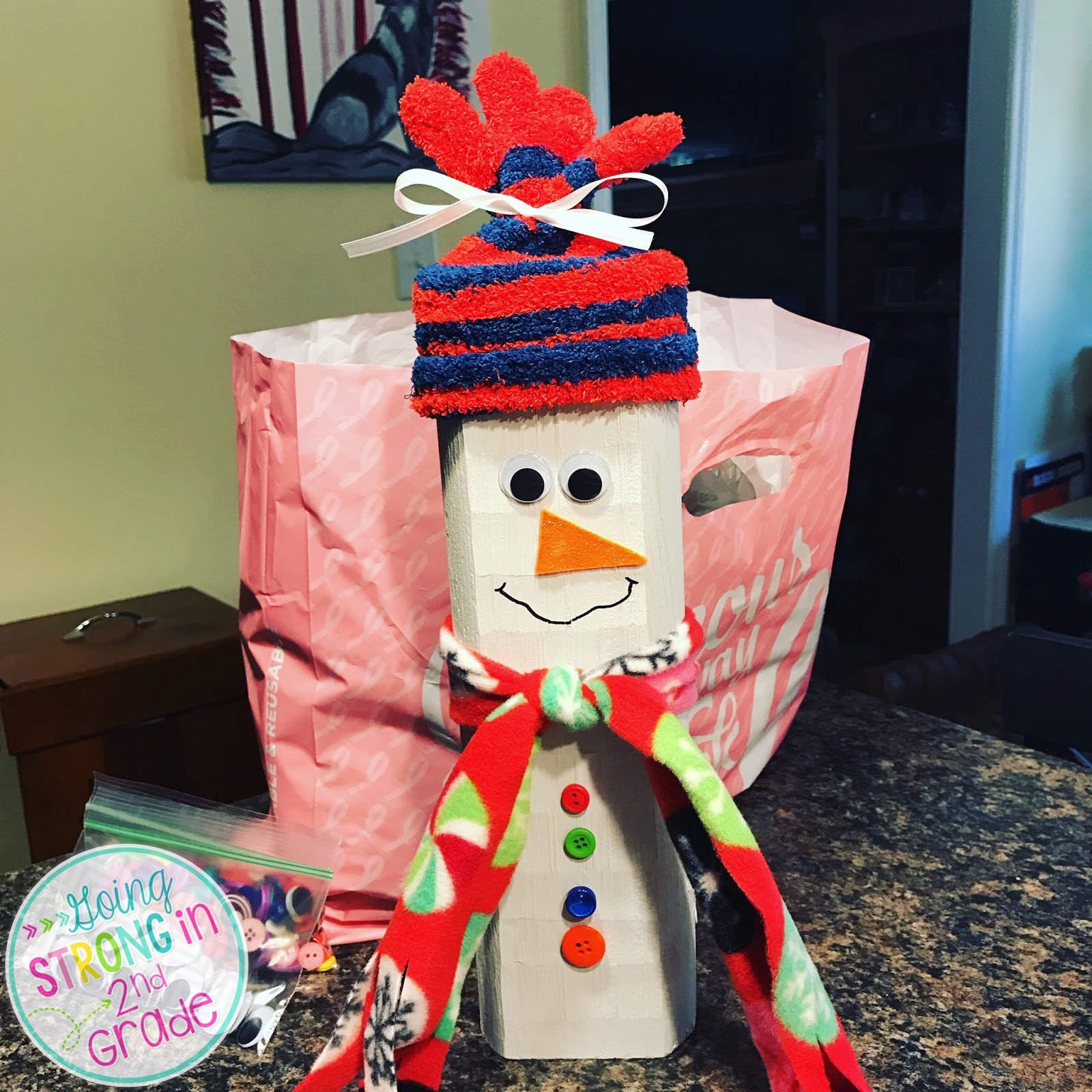 Going Strong in 2nd Grade: Easy Rustic Snowmen Gifts for Parents!