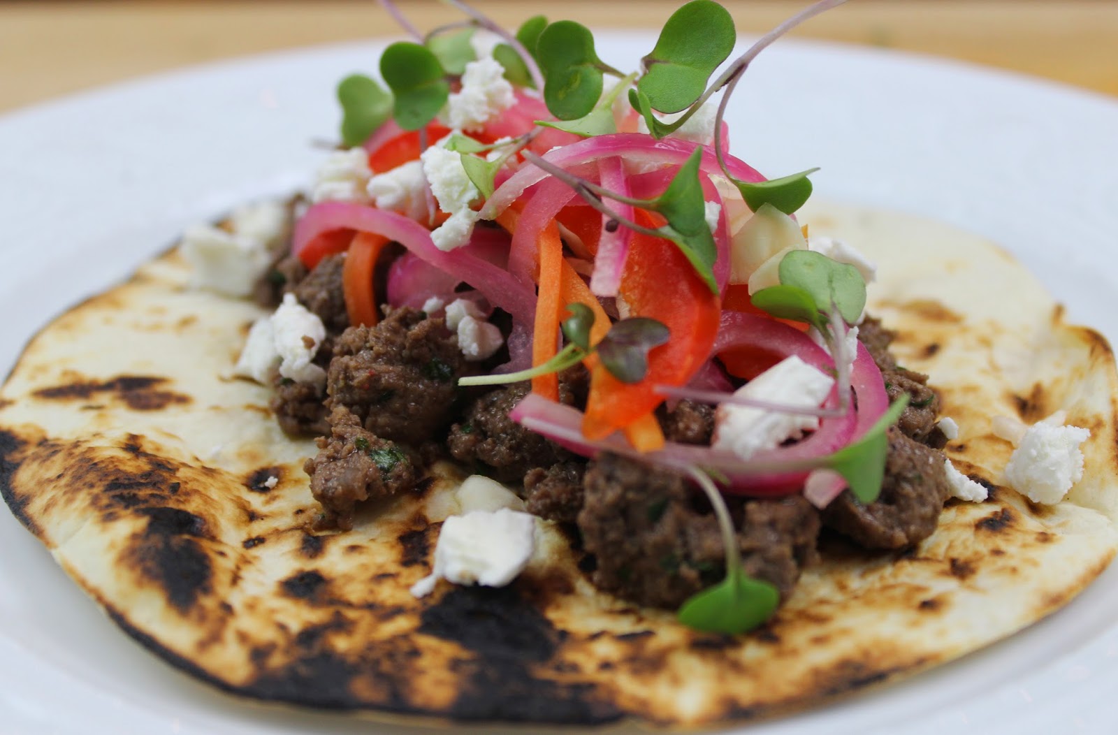 Farm Tacos with Pickled Vegetables, Goat Cheese & Microgreens • We Blog ...