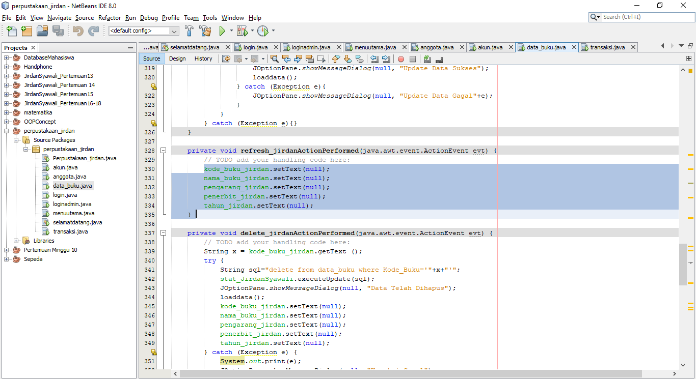 Cara Membuat Program Peminjaman Buku dengan Netbeans & XAMPP - UAS ...