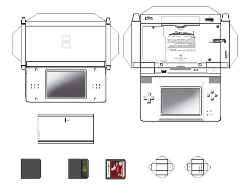 Mini nintendo ds papercraft // impresionante :O | pAperCrAfT :)