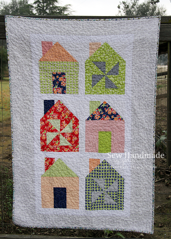 Sew Handmade: Little Houses Baby Quilt