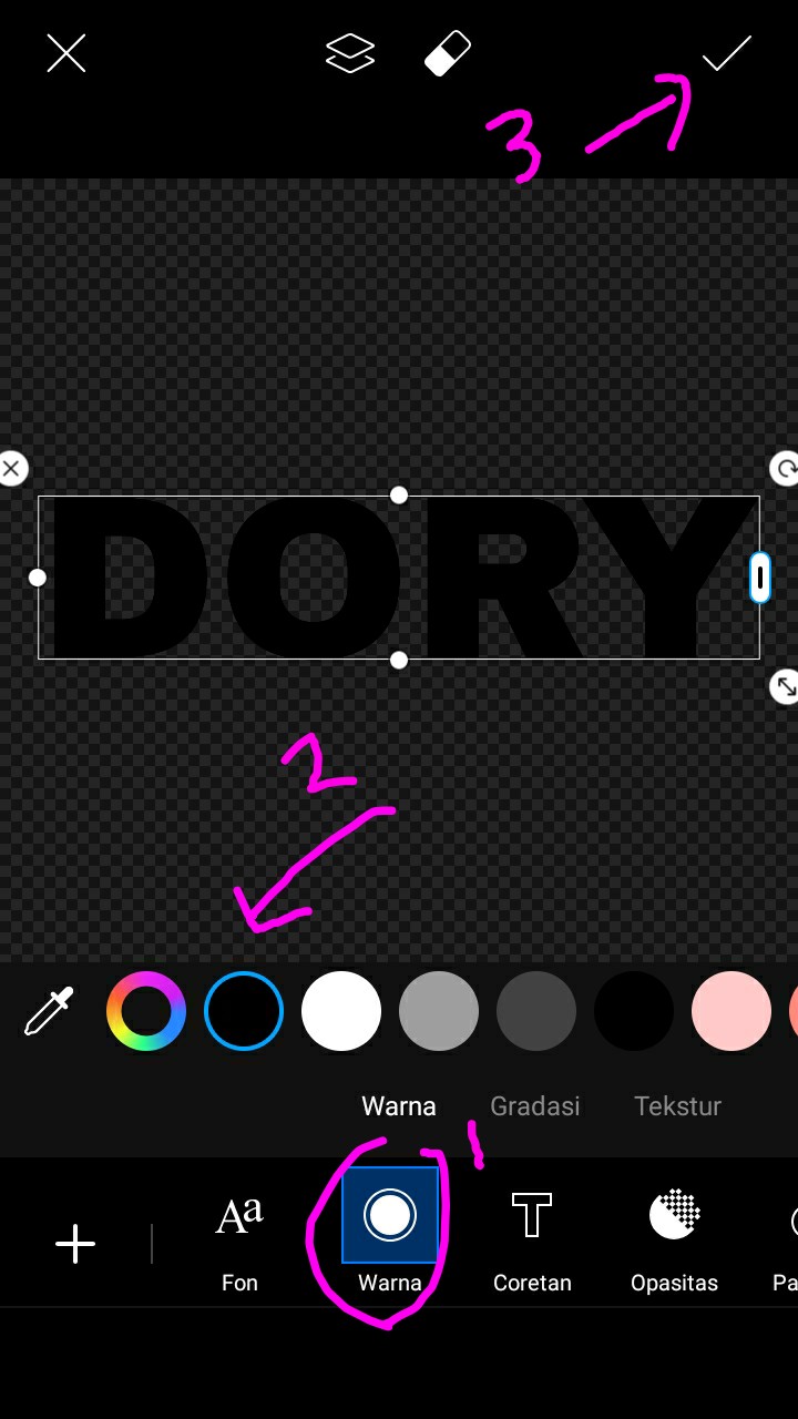 Tutorial Desain Typografi || Object In The Text (Picsart Tutorial ...