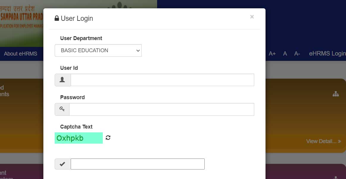 UP manav sampada login www.ehrms.upsdc.gov.in HRMS Code Search, Basic ...