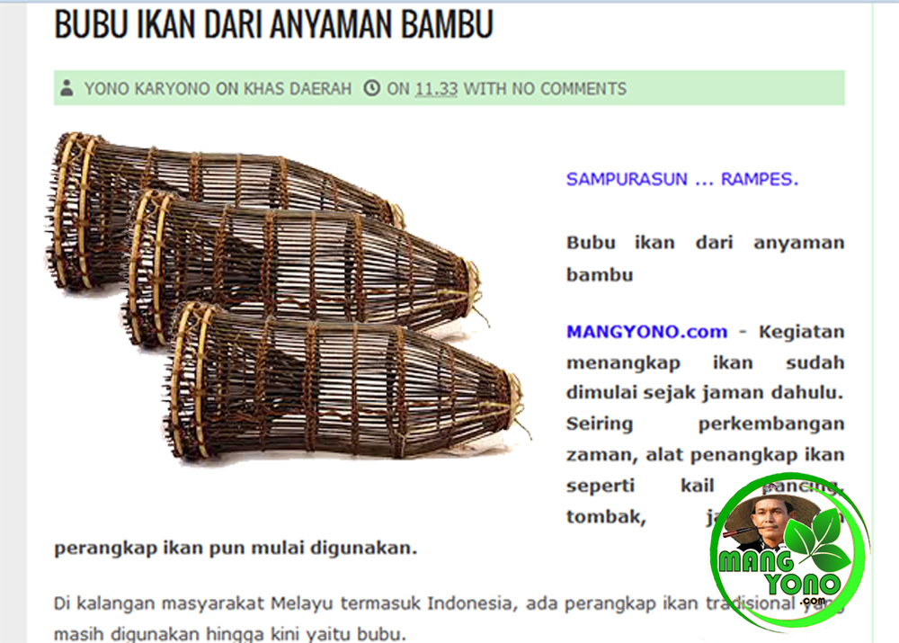 Cara Membuat Tombak Ikan Dari Bambu