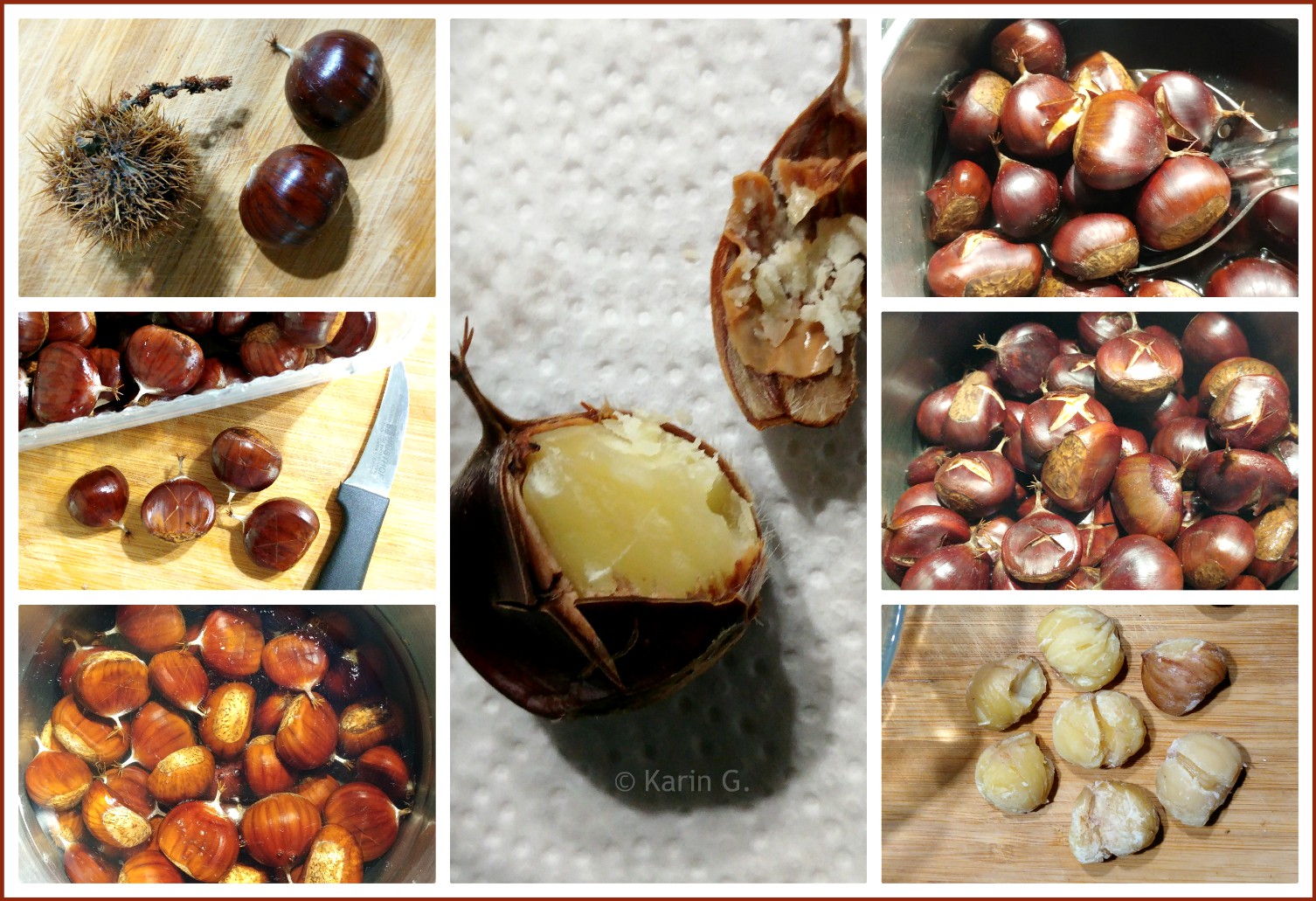 ich hab da mal was ausprobiert: Maronen kochen und ein Auflauf