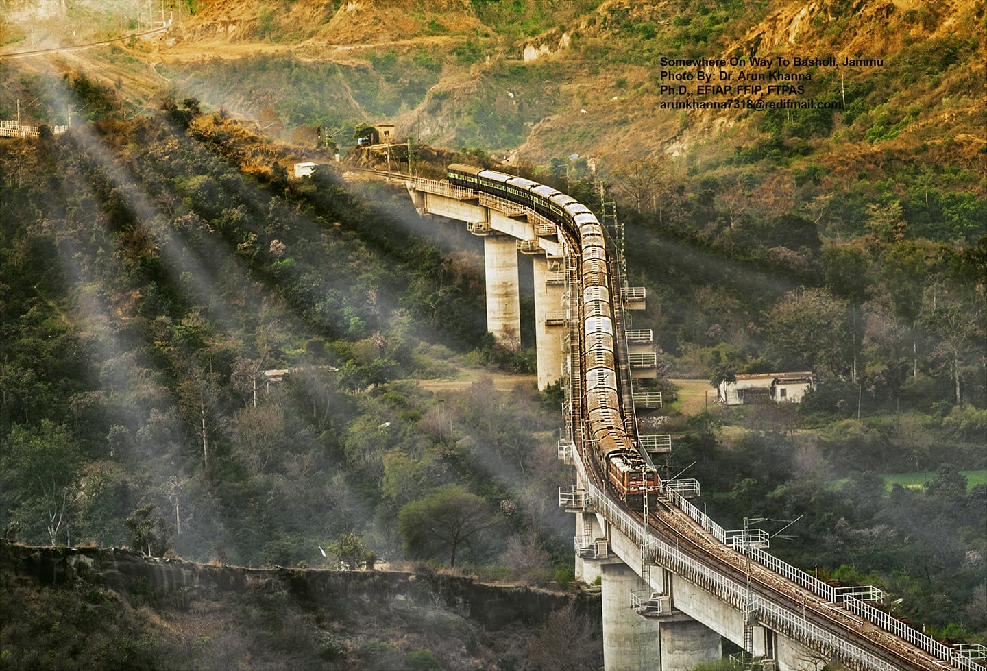 Train at Basholi, J&K.