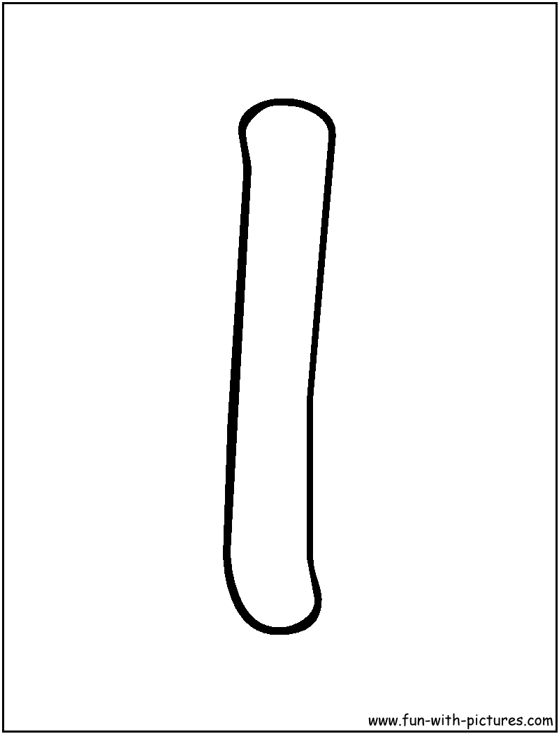 Bubble Letters Lowercase L - Formal Letter