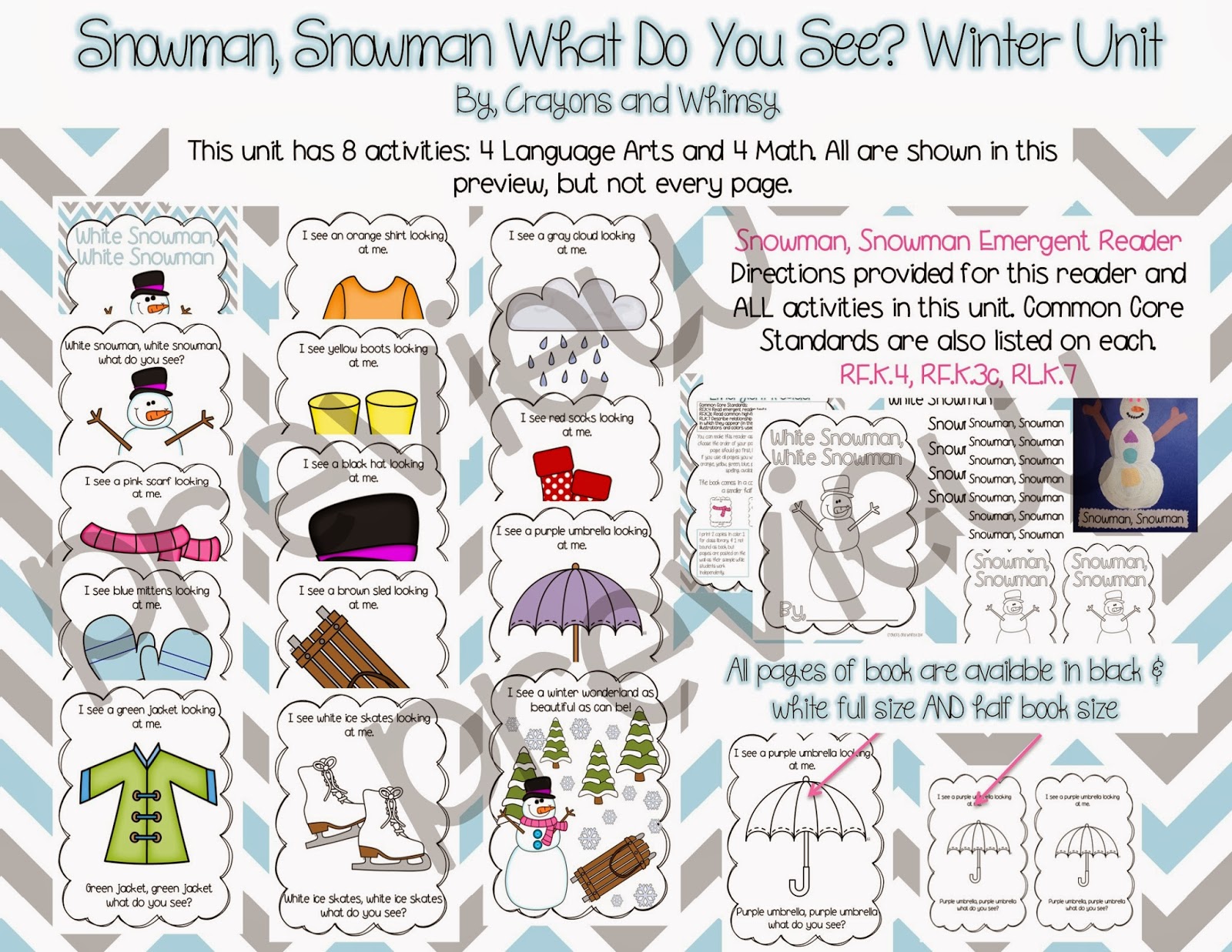 Snowman, Snowman What Do You See? {PLUS a giveaway!} - Crayons and Whimsy