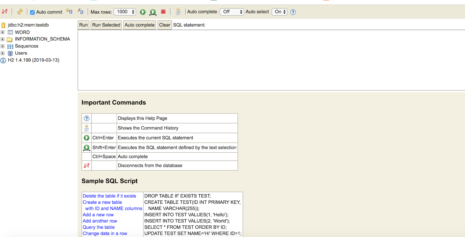 H2 Database As In Memory Database With Db Access Console In Spring Boot