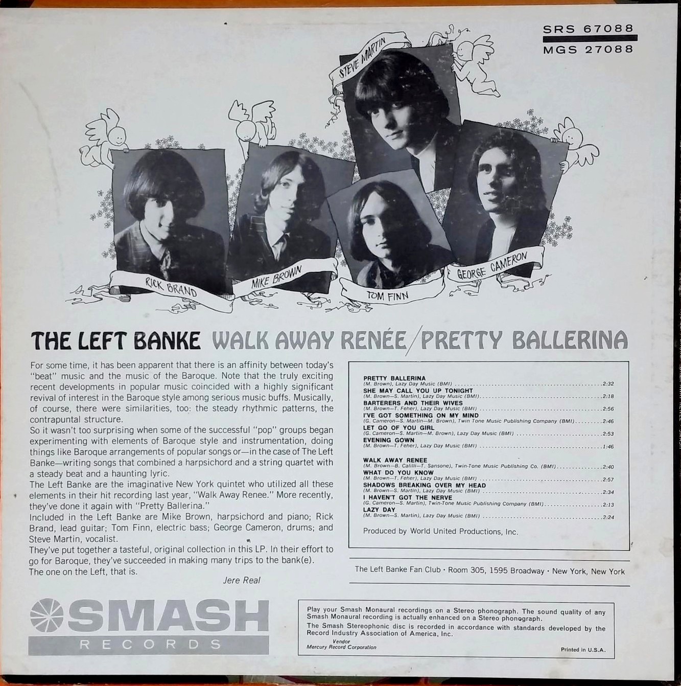 Rien que des vinyls: LEFT BANKE - 1967 - US-SMASH 67088 - Walk away ...