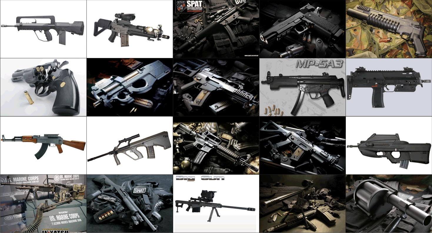 Sekilas Tentang Keindahan: koleksi senjata api