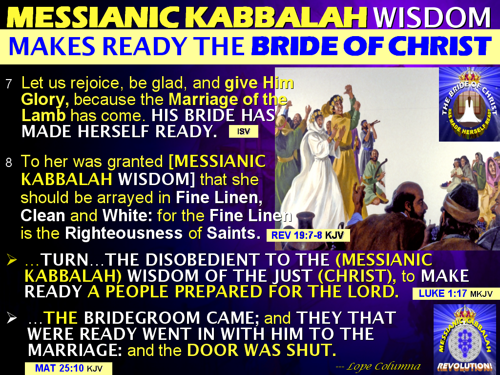 The BIBLE EXPLAINER & REVELATOR: Q70: HOW DOES THE BRIDE OF CHRIST ...